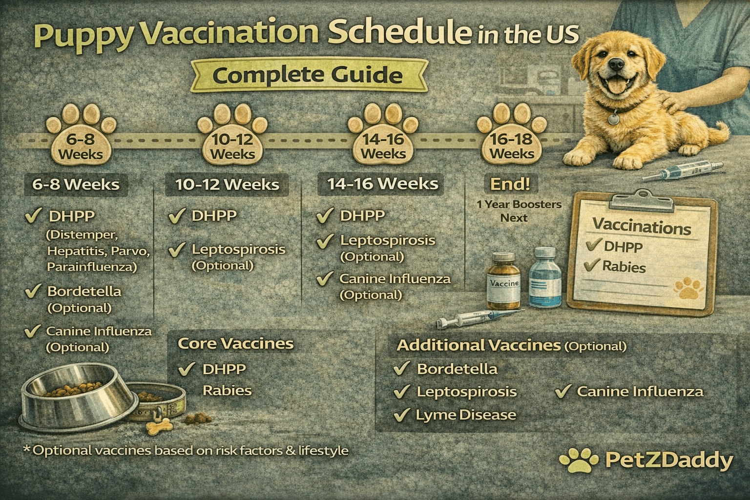 Essential Puppy Vaccination Schedule in the US (Complete Guide)